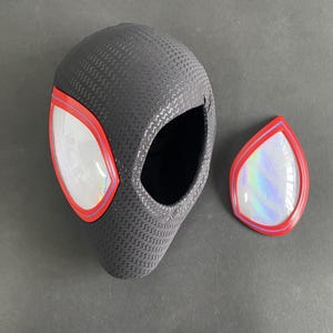 Custom Mask Big Eyes Version Miles Morales Cosplay Mask Spiderman Mask ...