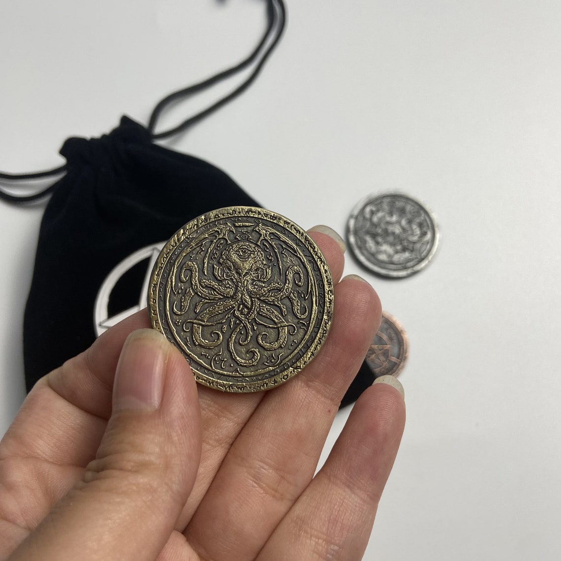 Cthulhu Coin Call of Cthulhu Lovecraft Coin Elder Gods Deep - Etsy