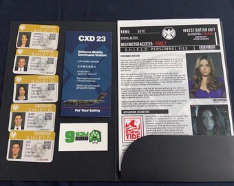 Black Widowhawkeye Captain America S.H.I.E.L.D. Secret File | Etsy