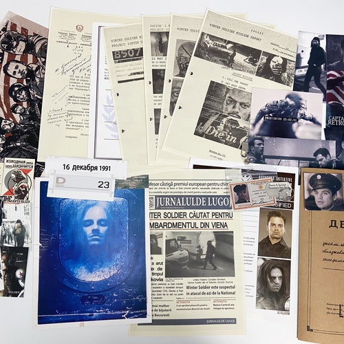 Bucky Barnes Secret File Winter Soldier S.H.I.E.L.D. Files - Etsy