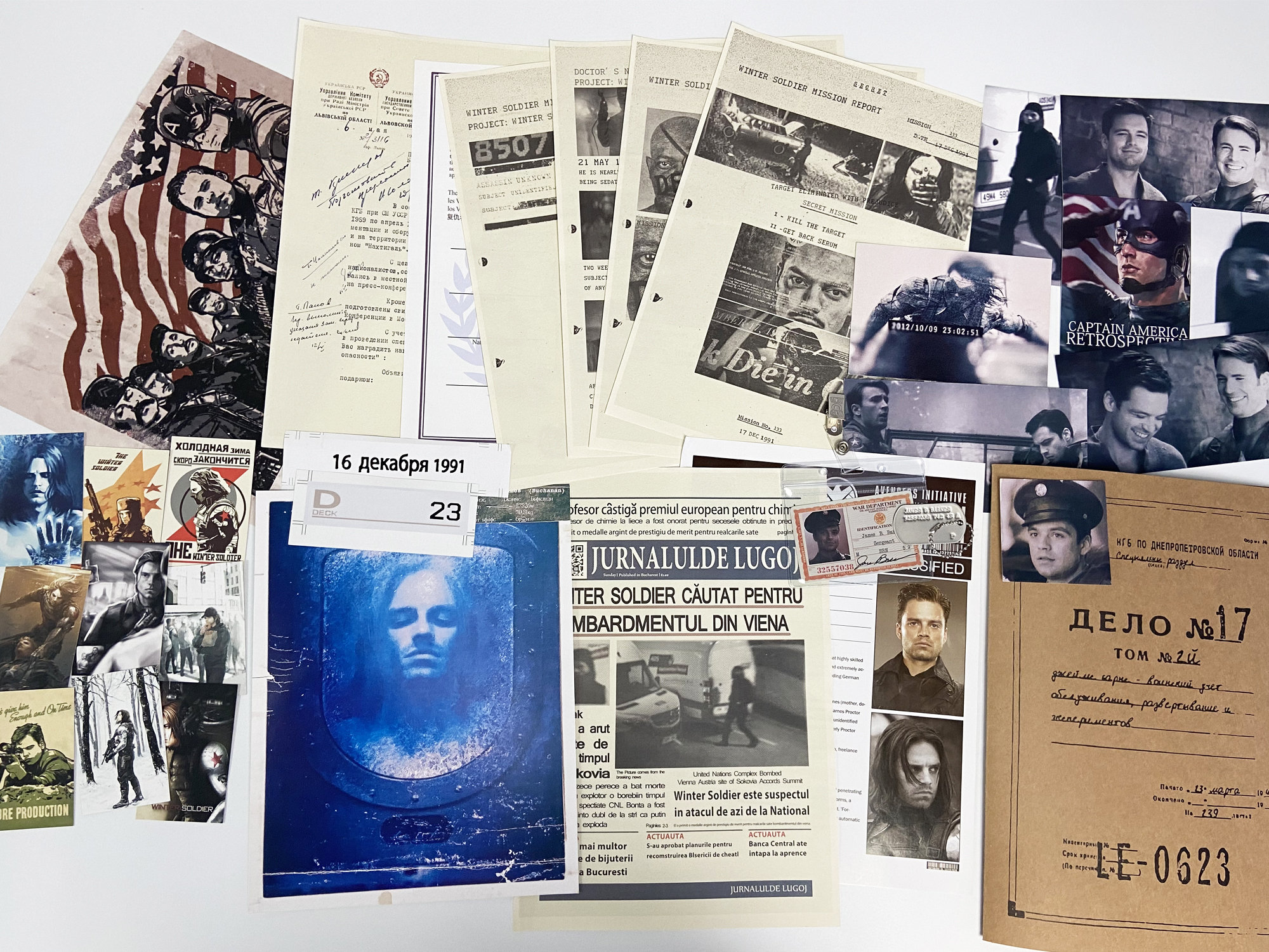 Winter Soldier File S.H.I.E.L.D. Top Secret Files Bucky Barnes Folder ...