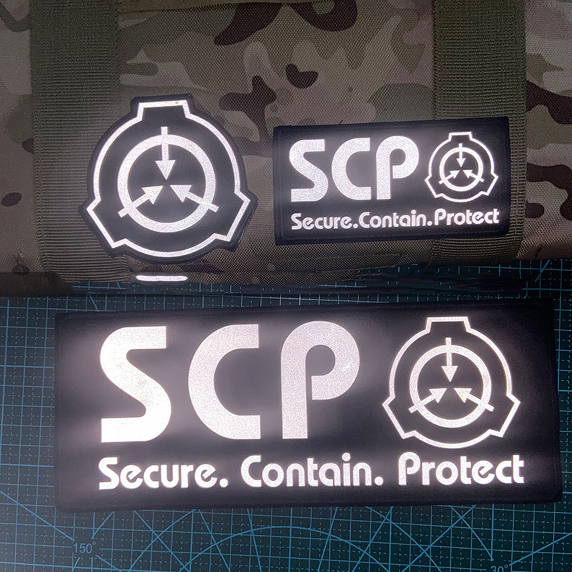 SCP Patch SCP Foundation Velcro Patch Secure Contain Protect | Etsy