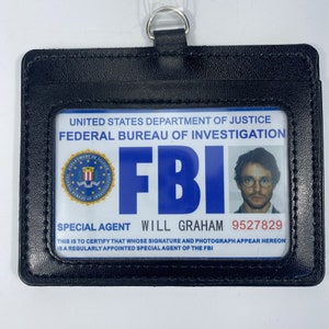 Hannibal TV Show Fbi Badge Hannibal FBI Chest Card Holster Clip Hugh ...