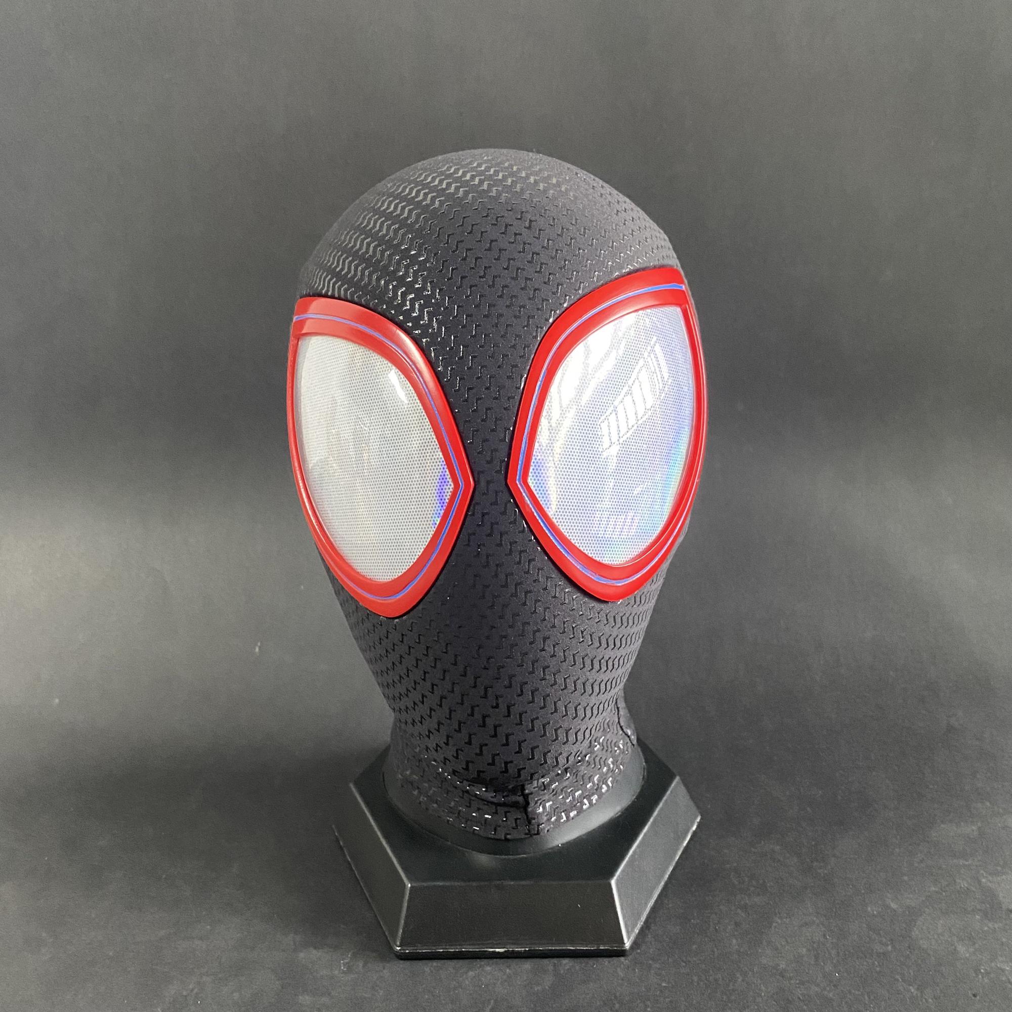 Custom Mask Big Eyes Version Miles Morales Cosplay Mask Spiderman Mask ...