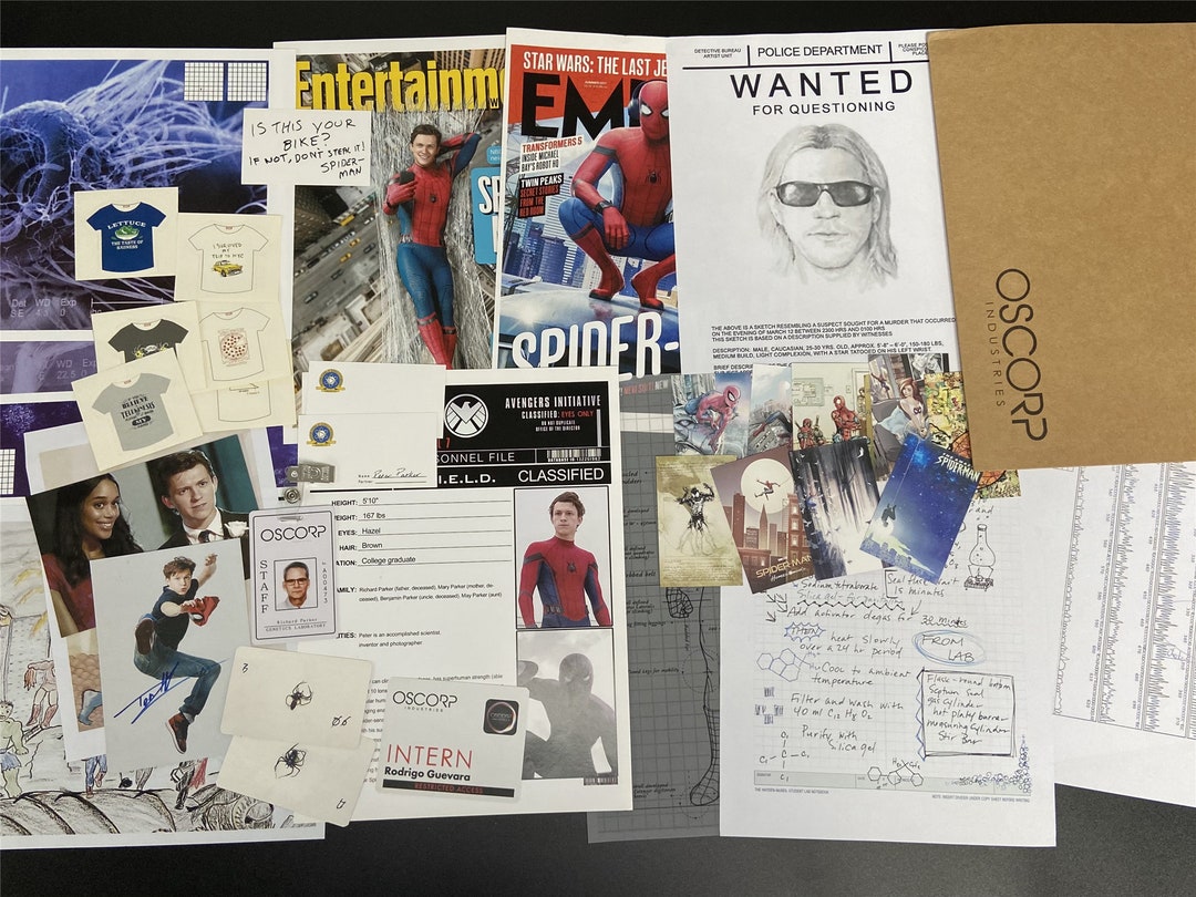 Spiderman File S.H.I.E.L.D Top Secret File Peter Parker Folder Spider ...