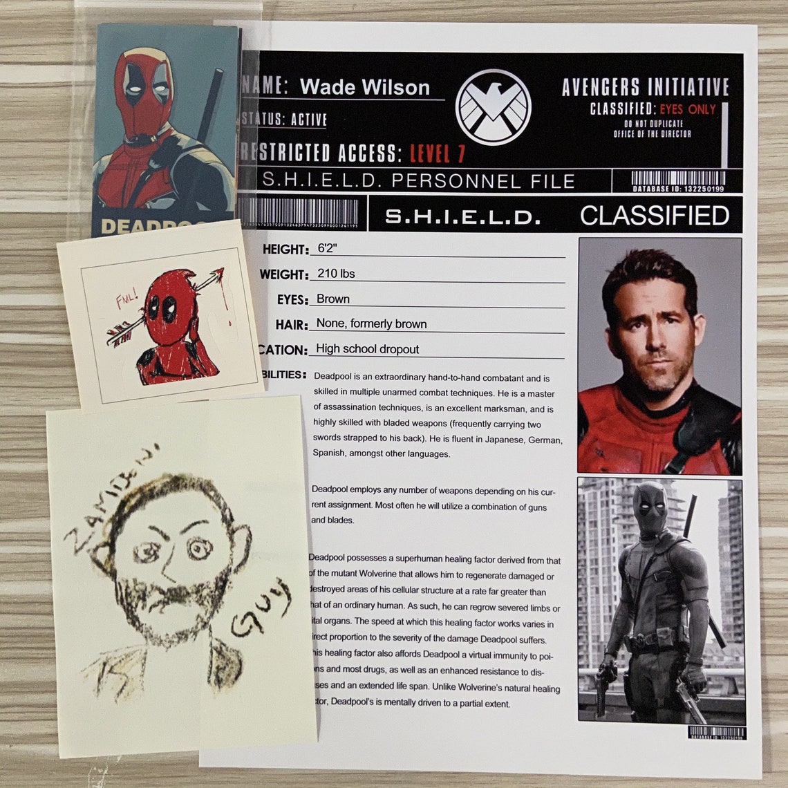 Deadpool File Deadpool Cosplay Files S.H.I.E.L.D. Top Secret Files ...