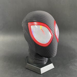 Custom Mask Big Eyes Version Miles Morales Cosplay Mask Spiderman Mask ...