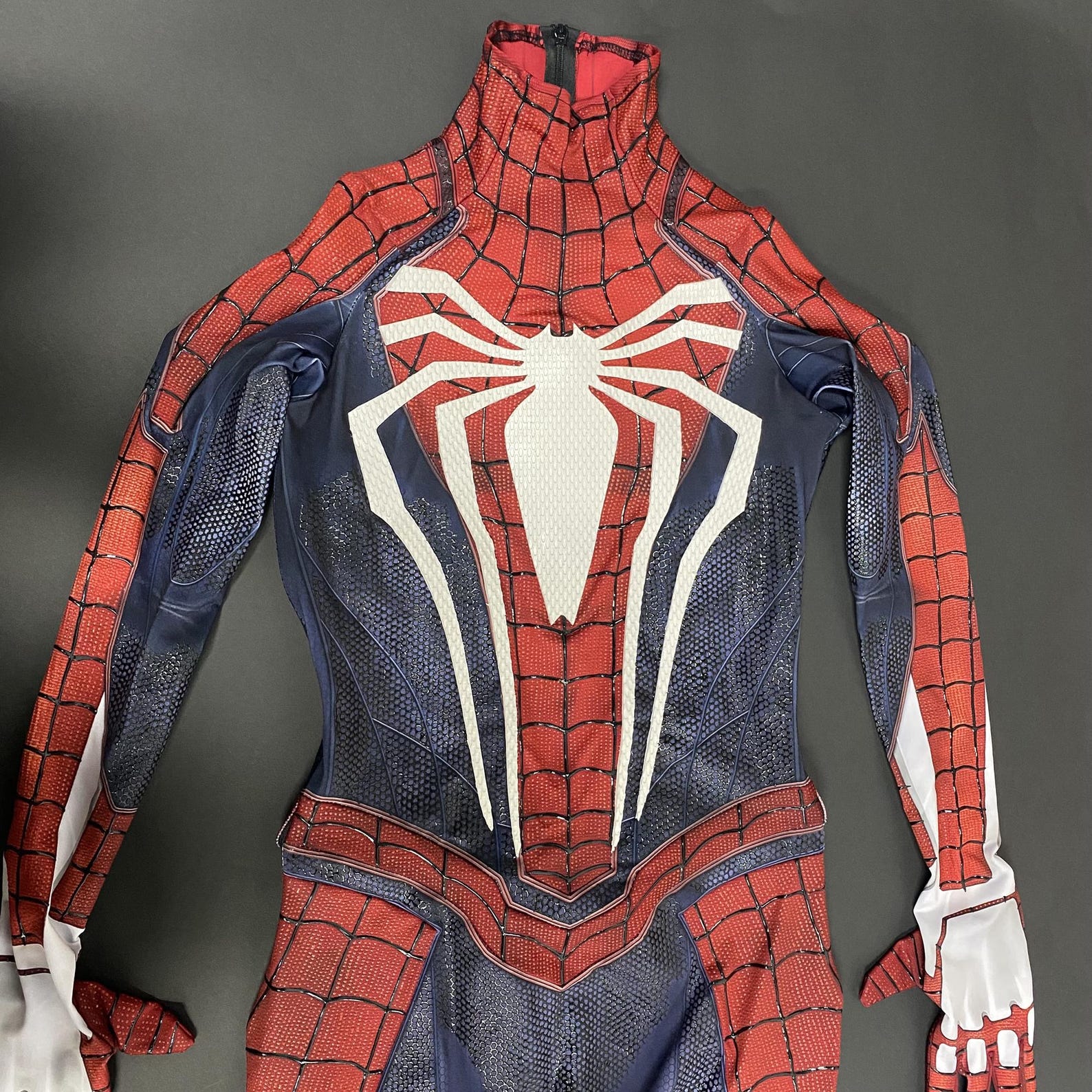 Custom Costume PS4 Marvel Spiderman Cosplay 3D Suit Private Custom Suit ...