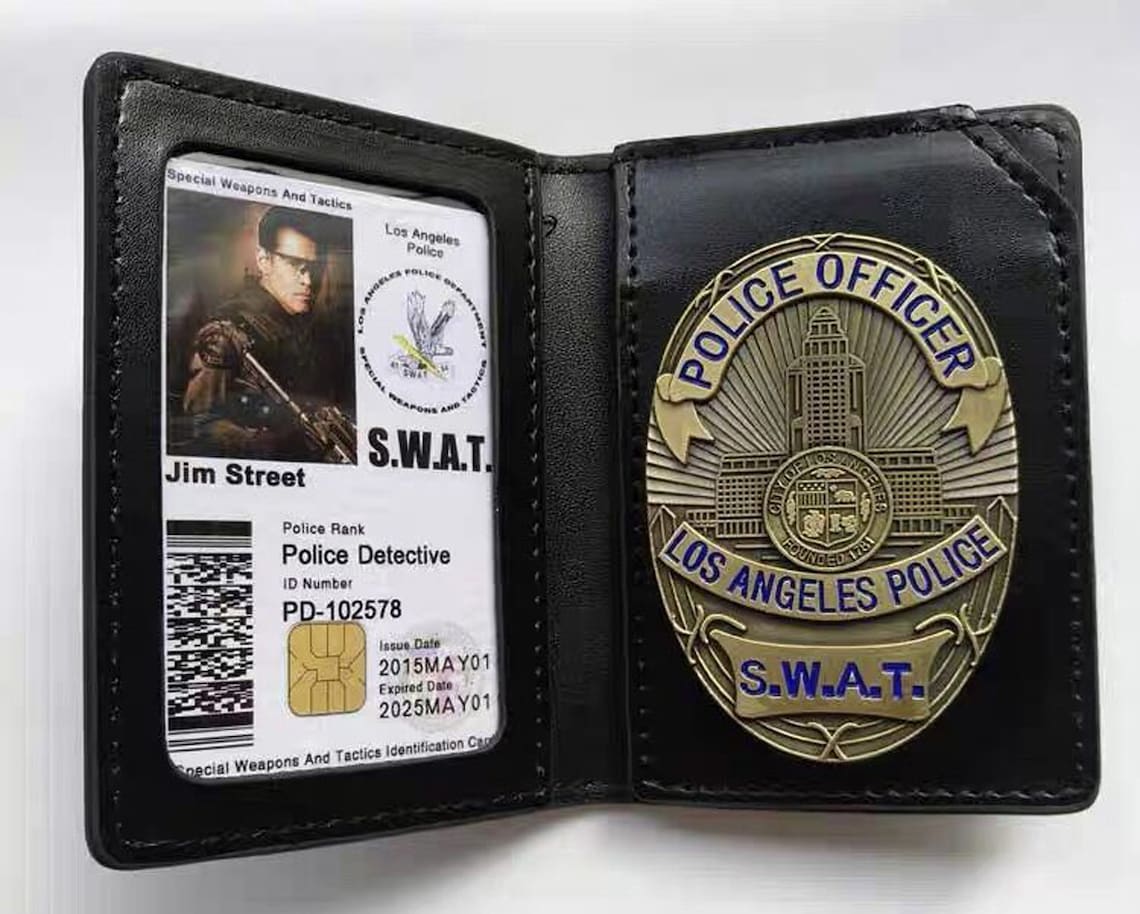 LAPD ID Card Holder Swat ID Card Wallet Los Angeles Police - Etsy Hong Kong