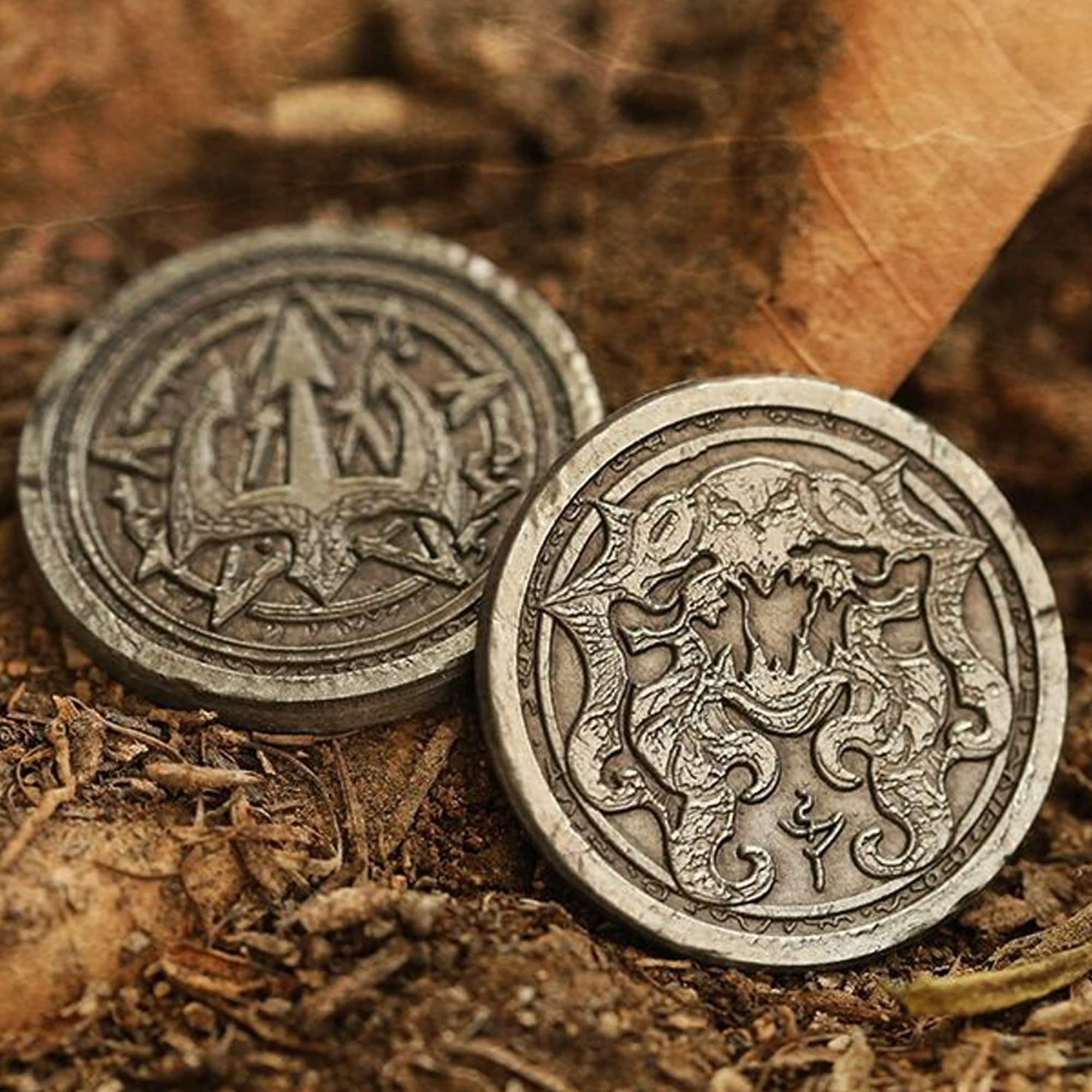 Cthulhu Coin Call of Cthulhu Lovecraft Coin Elder Gods Deep - Etsy