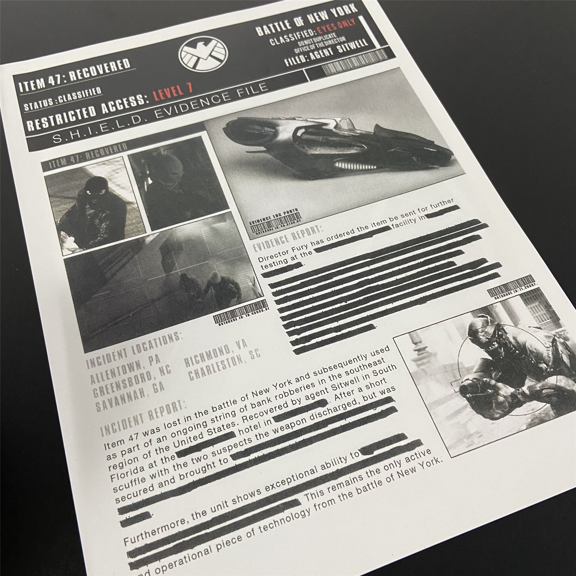 Black Widowhawkeye Captain America S.H.I.E.L.D. Secret File | Etsy