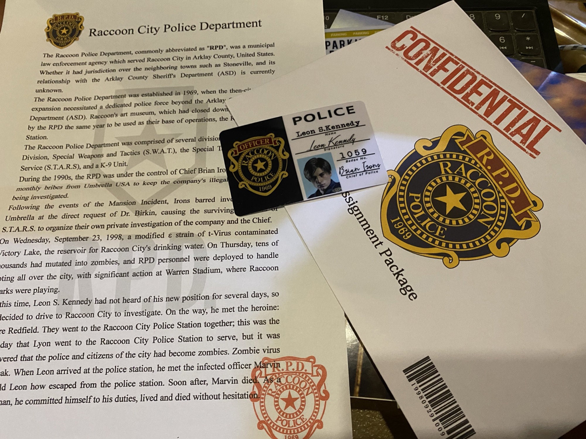 Resident Evil File Raccoon Police Secret File S.T.A.R.S. - Etsy