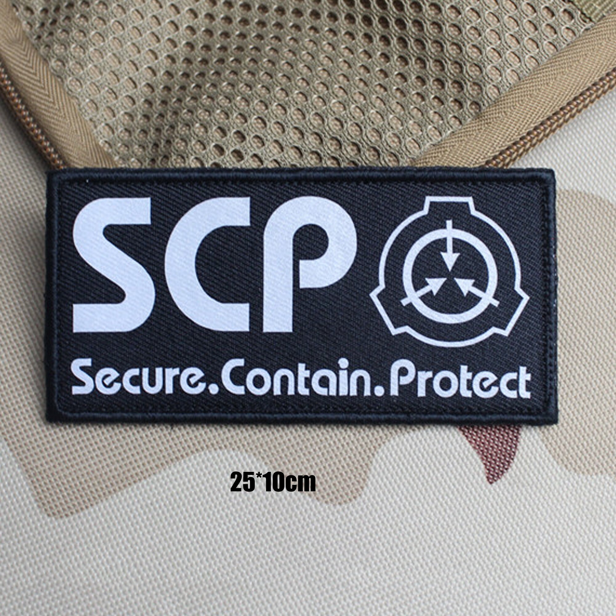 SCP Patch SCP Foundation Velcro Patch Secure Contain Protect | Etsy