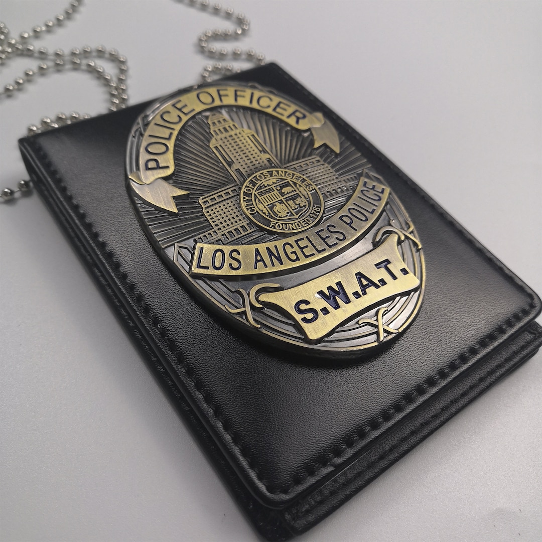 LAPD ID Card Holder Swat ID Card Wallet Los Angeles Police - Etsy Finland