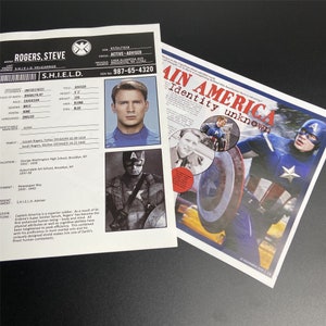 Captain America file S.H.I.E.L.D. Top Secrert File Steven Rogers Folder ...