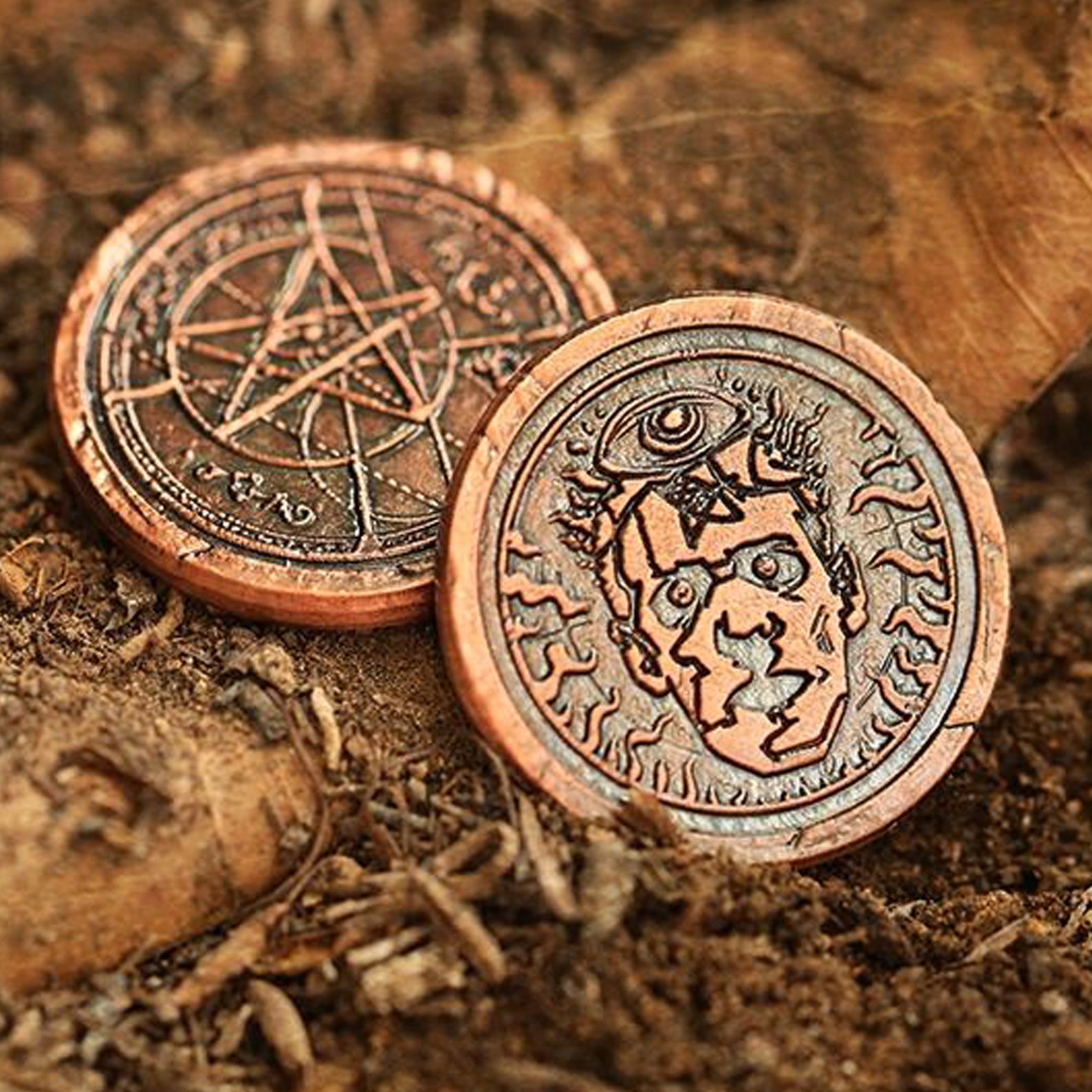 Cthulhu Coin Call of Cthulhu Lovecraft Coin Elder Gods Deep Ones Elder ...