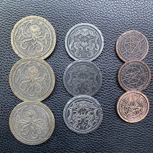 Cthulhu Coin Call of Cthulhu Lovecraft Coin Elder Gods Deep Ones Elder ...
