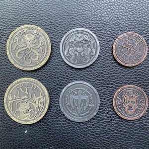 Cthulhu Coin Call of Cthulhu Lovecraft Coin Elder Gods Deep Ones Elder ...