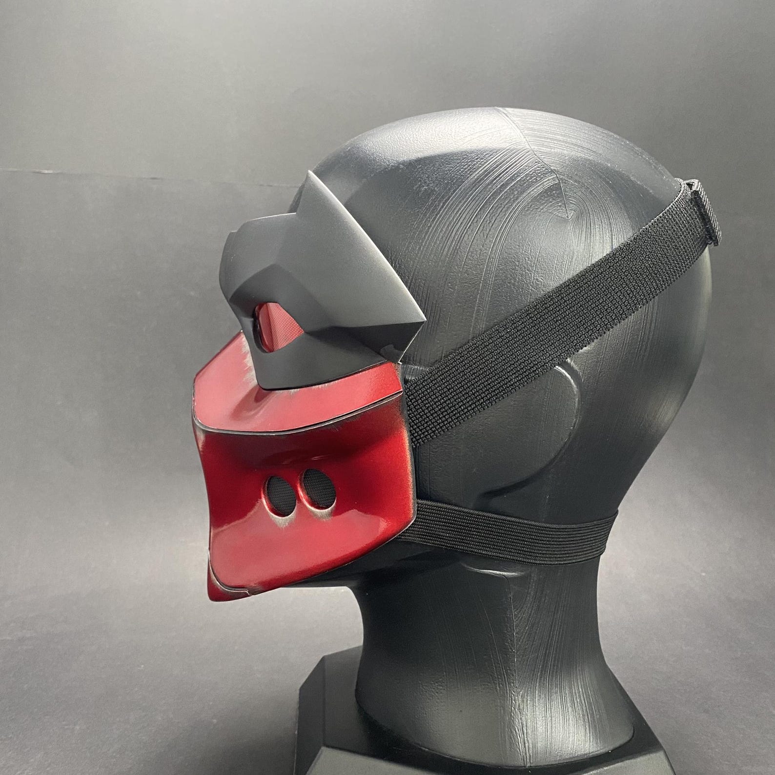 Custom Mask Red Hood Cosplay Mask Jason Todd Half Face Mask Red Hood ...