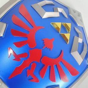 Hylian Shield Metal Shield Cosplay 1:1 Size the Legend of Zelda Cosplay ...