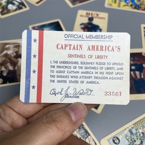 Captain America Trading Cards Steven Rogers Collectible Card Captain's ...
