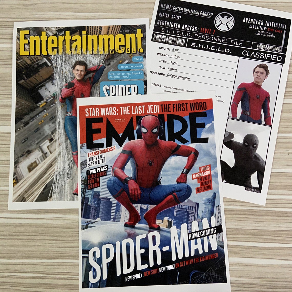 Spiderman File S.H.I.E.L.D Top Secret File Peter Parker Folder | Etsy