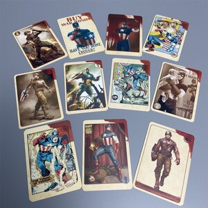 Captain America Trading Cards Steven Rogers Collectible Card Captain's ...
