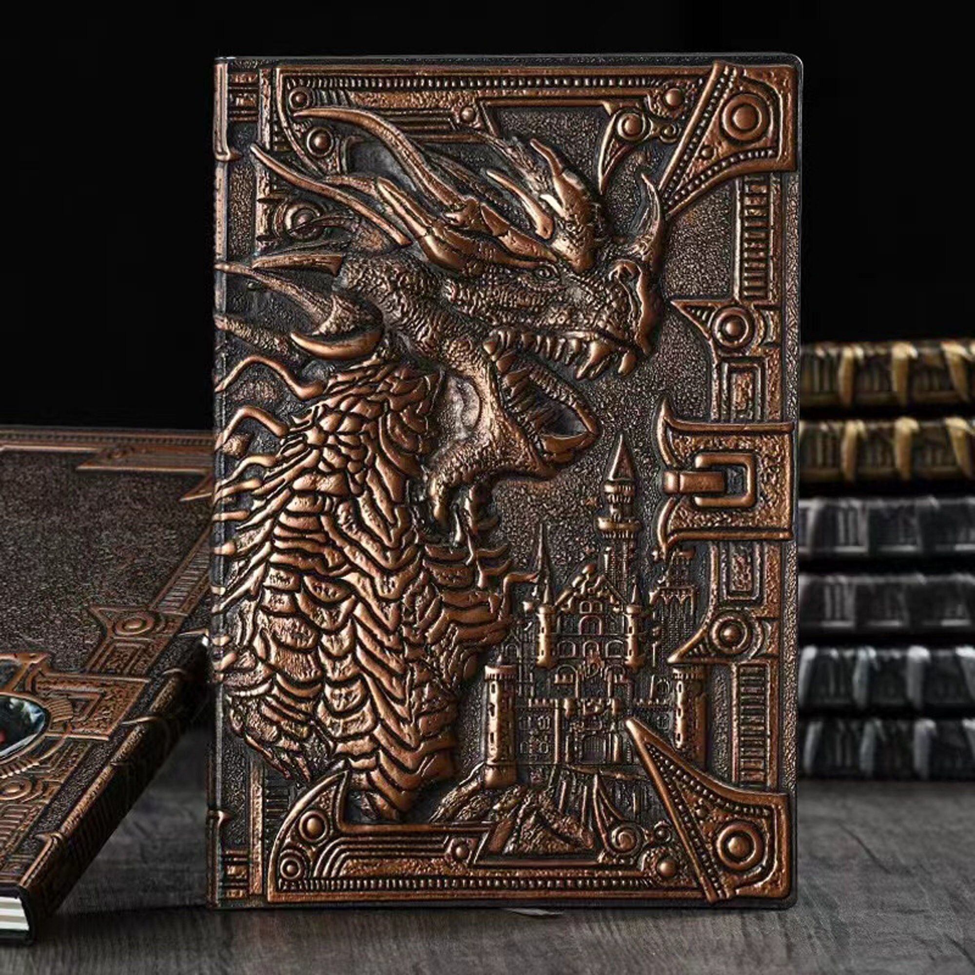 Evil Dragon Notebook Evil Dragon Relief Sculpture Diary - Etsy
