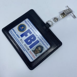 Hannibal TV Show Fbi Badge Hannibal FBI Chest Card Holster Clip Hugh ...