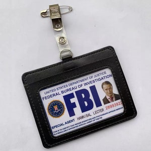 Hannibal TV Show Fbi Badge Hannibal FBI Chest Card Holster - Etsy