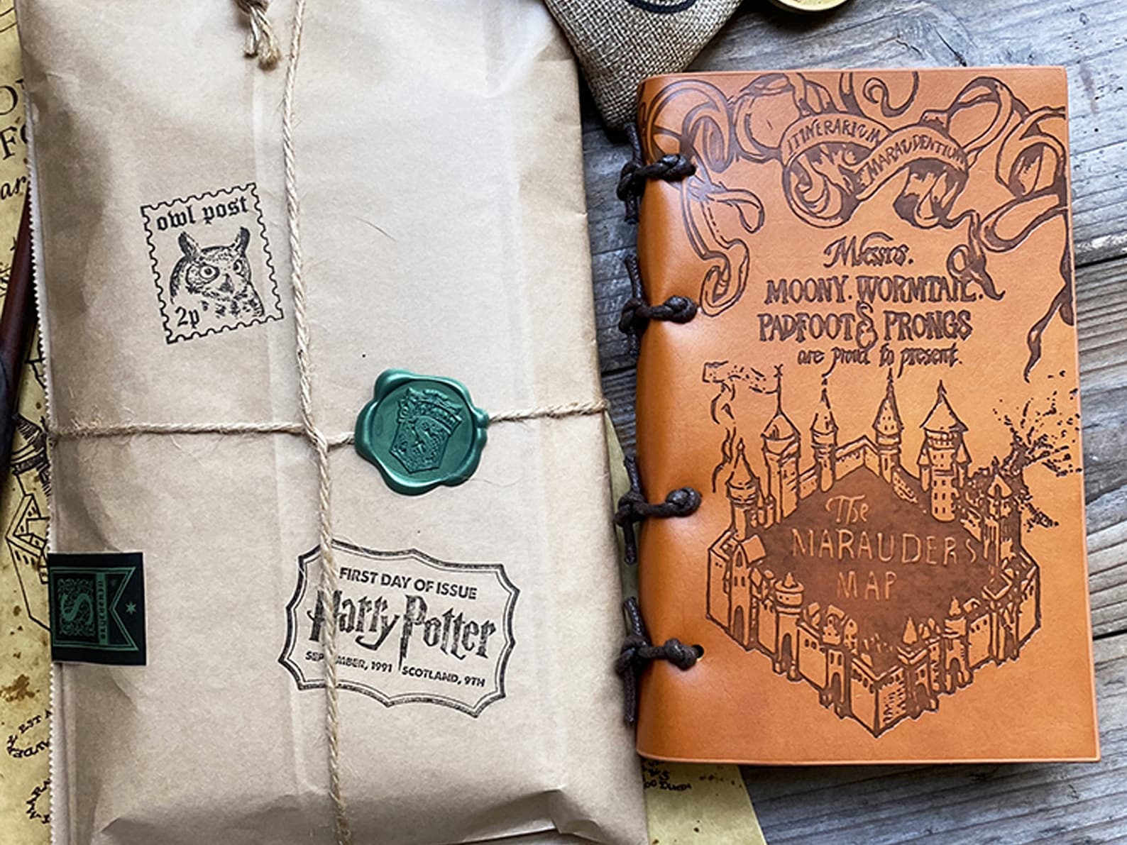 Marauders Map Notebook Hogwarts Notebook Leather Journal Diary - Etsy UK