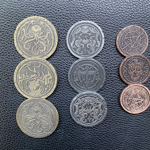 Cthulhu Coin Call of Cthulhu Lovecraft Coin Elder Gods Deep Ones Elder ...