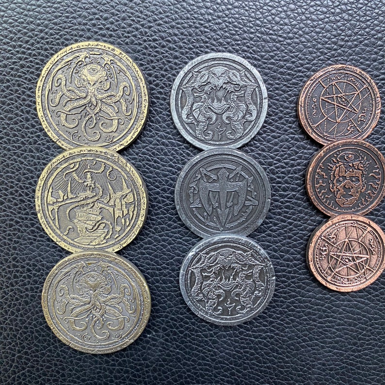 Cthulhu Coin Call of Cthulhu Lovecraft Coin Elder Gods Deep Ones Elder ...