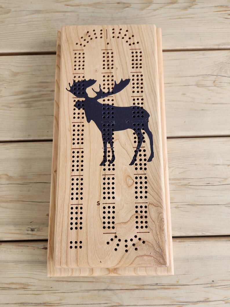 Cribbage Board - Moose (2 Pc) - Etsy