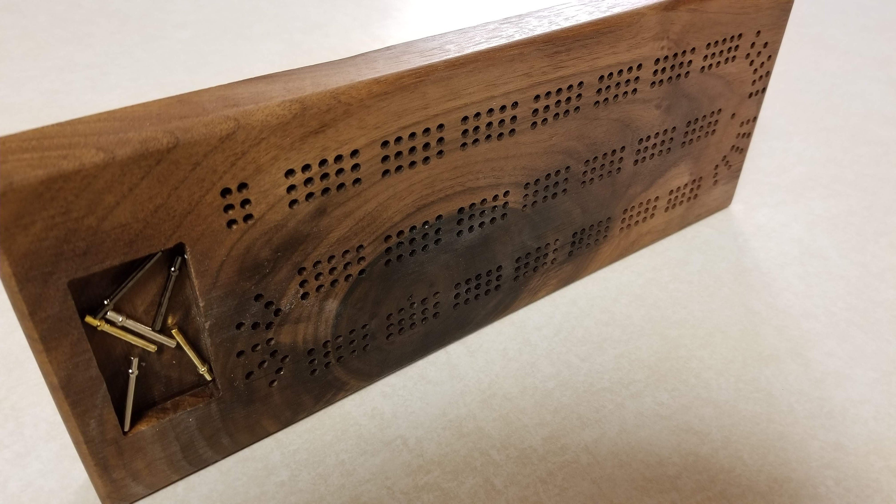 Walnut Cribbage Board - Etsy