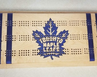 Toronto Maple Leafs Cribbage Board - Etsy