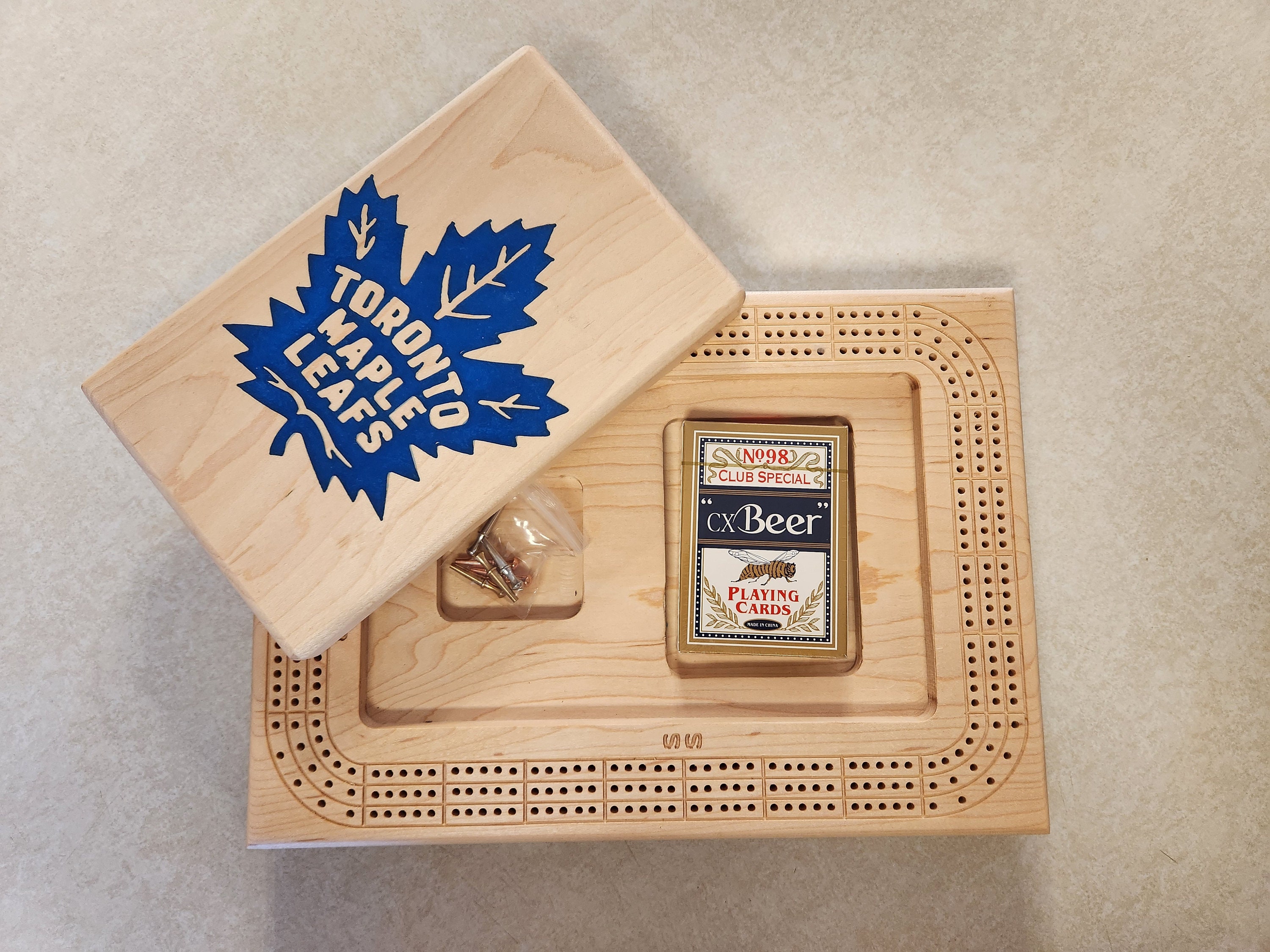 Cribbage Board Toronto Maple Leafs - Etsy