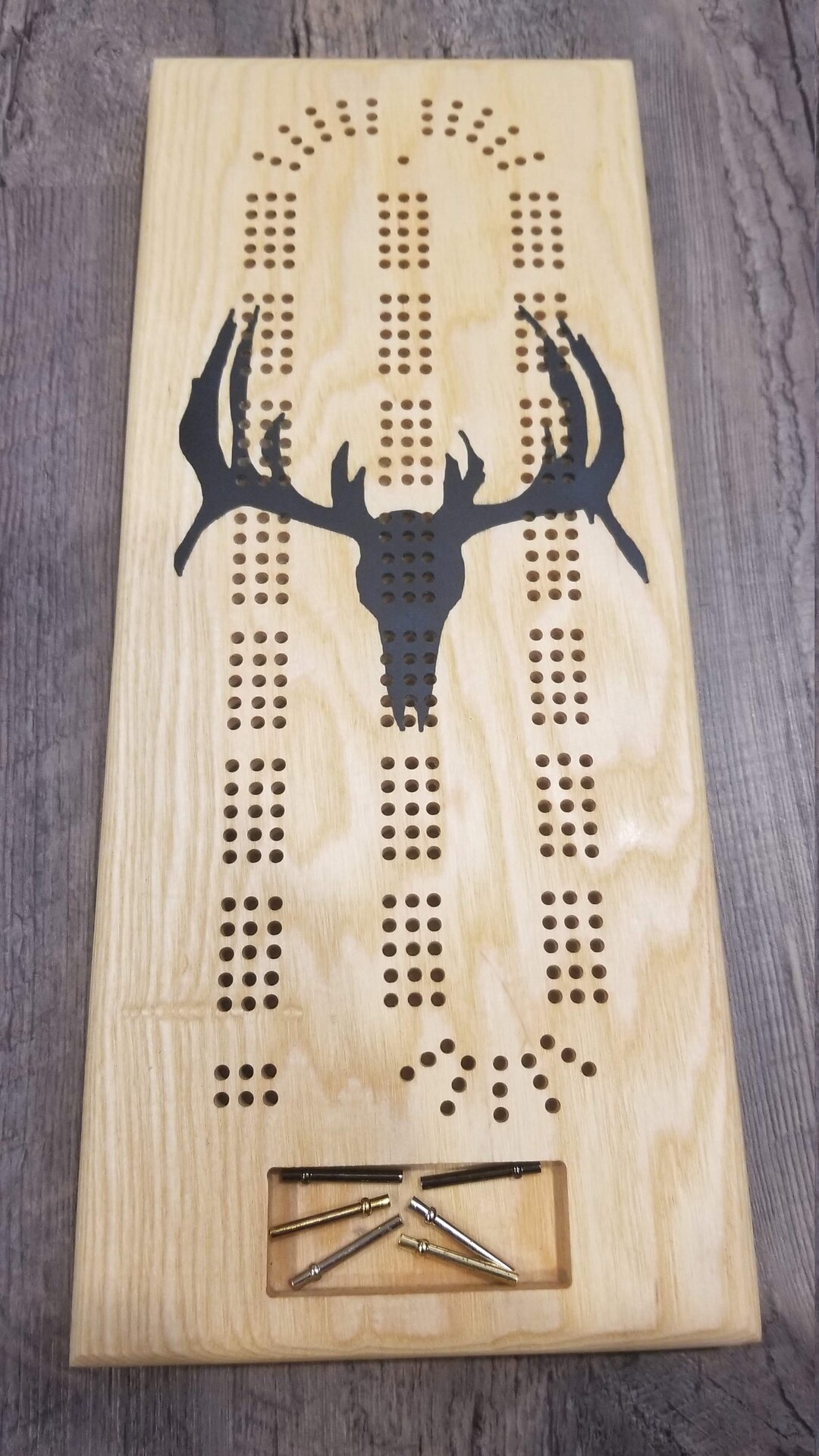 Cribbage Board - Deer Skull - Etsy