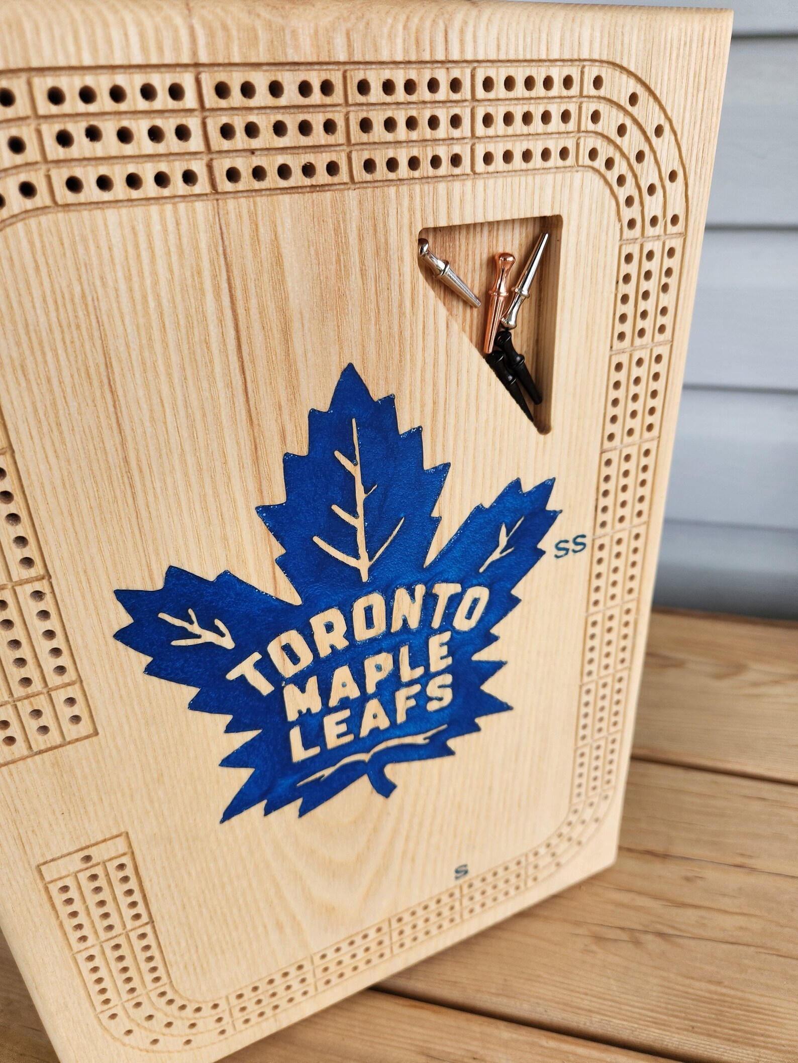 Cribbage Board - Toronto Maple Leafs - Etsy