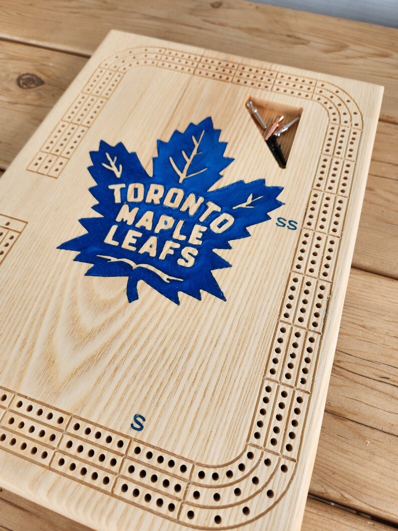 Cribbage Board - Toronto Maple Leafs - Etsy