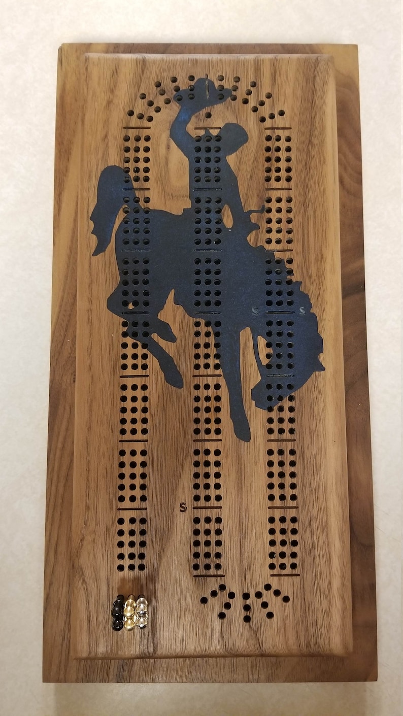 Cribbage Board - Rodeo Rider (2pc) - Etsy
