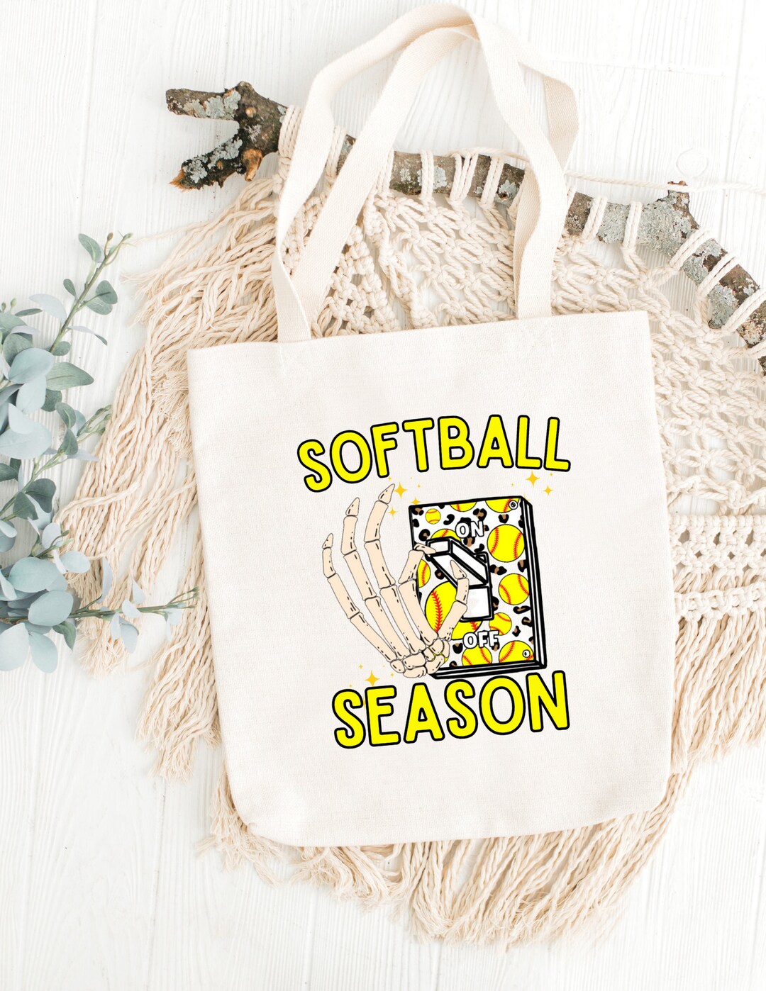 Softball Season Light Switch On Skeleton Hands Skeleton - Etsy