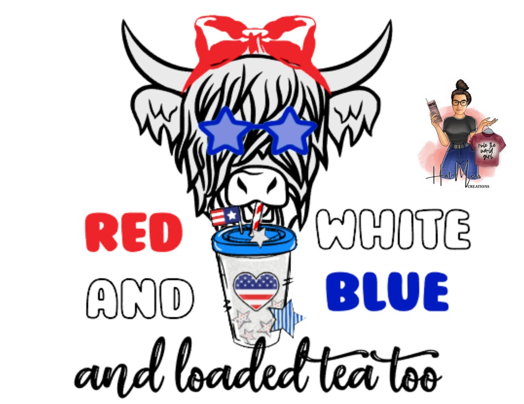 Red White & Blue- Cow - Lit Tea -shakes - Herbalife - Drinks - Loaded ...