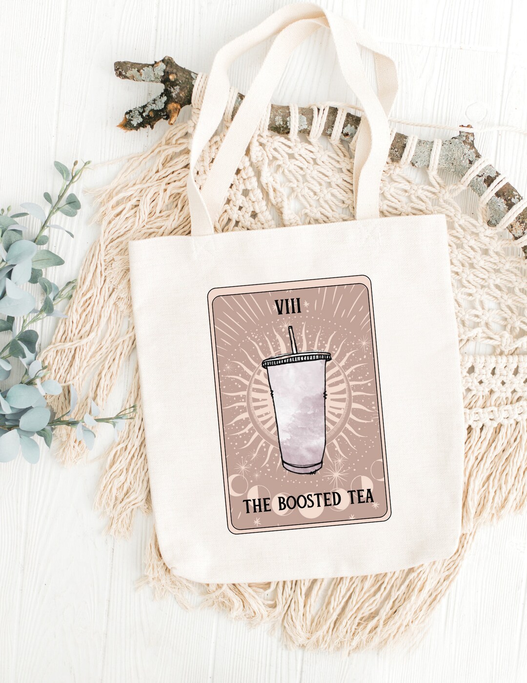 Boosted Tea-funny Tarot Card-viii-loaded Teas-lit Teas-svg Files-png ...