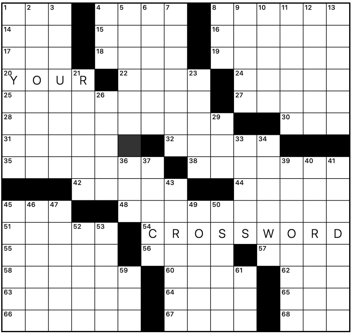 20+ Custom Anniversary Crossword Puzzle / Personalized Crossword ...
