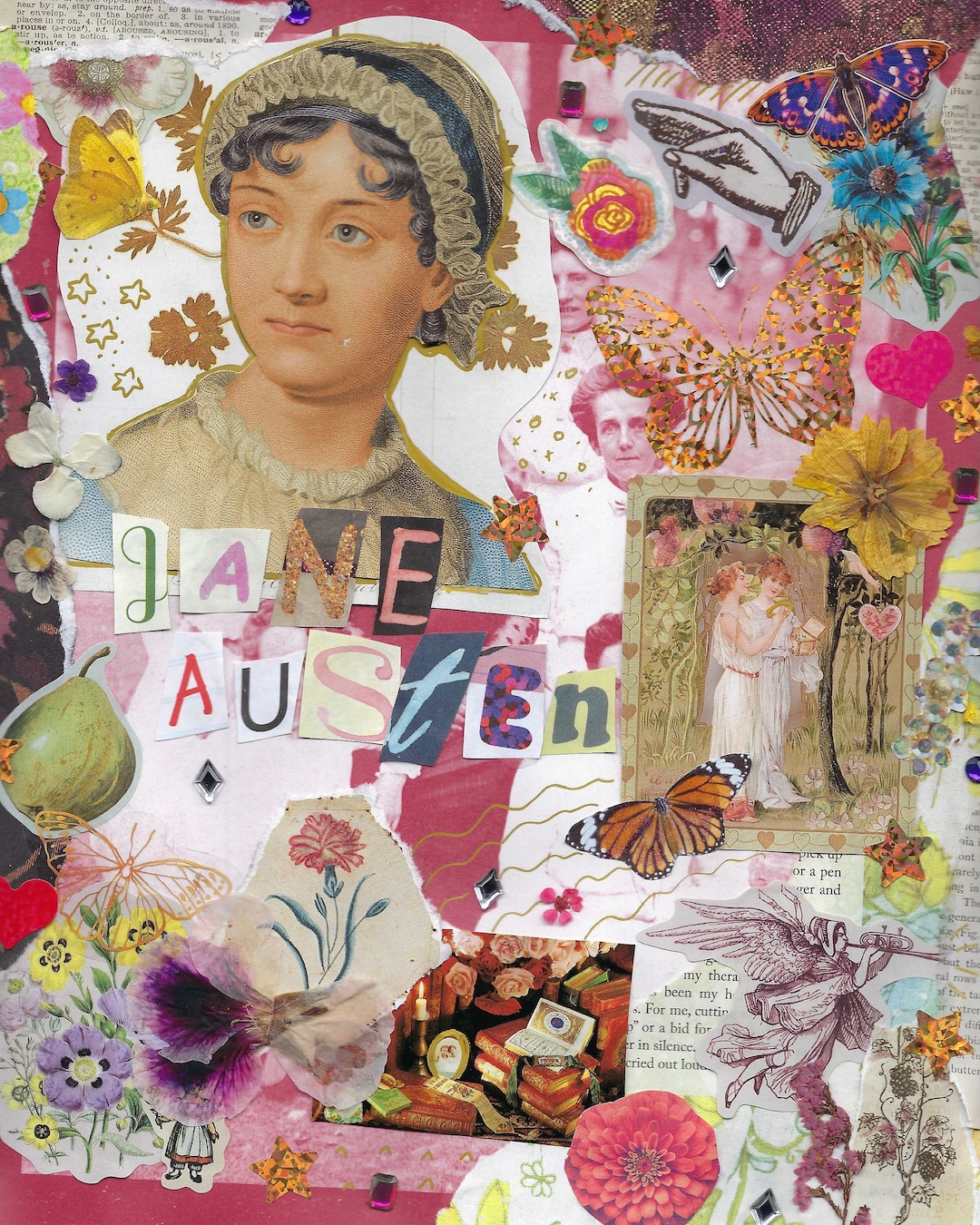 Jane Austen Author Collage 8x10 English Classroom Poster Digital ...