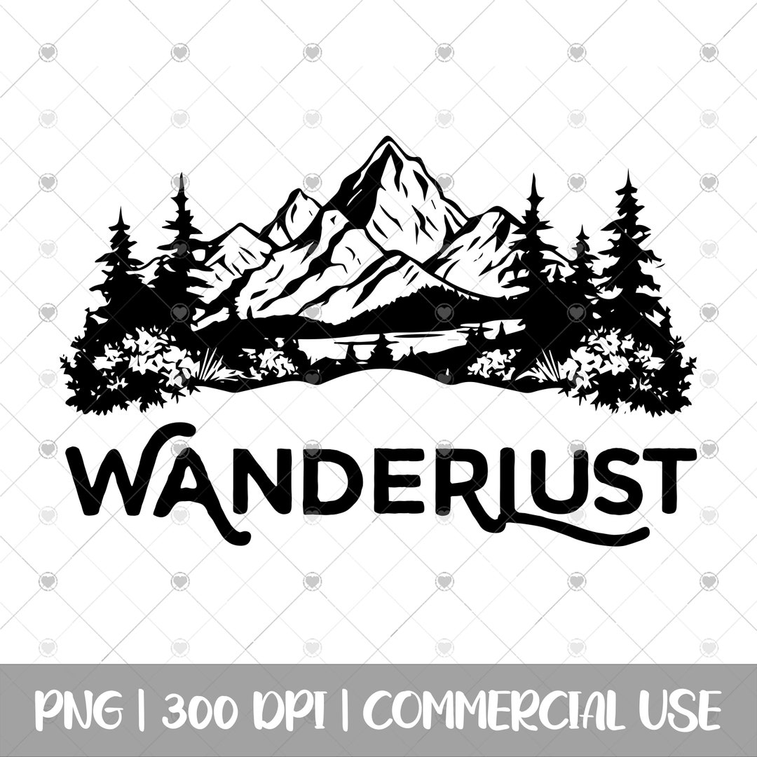 Wanderlust Mountains PNG - Nature Png | Camping Png | Wanderlust Png ...