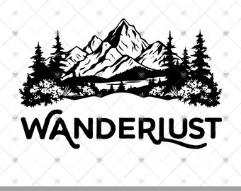 Wanderlust Mountains PNG Nature Png Camping Png Wanderlust Png Let's ...