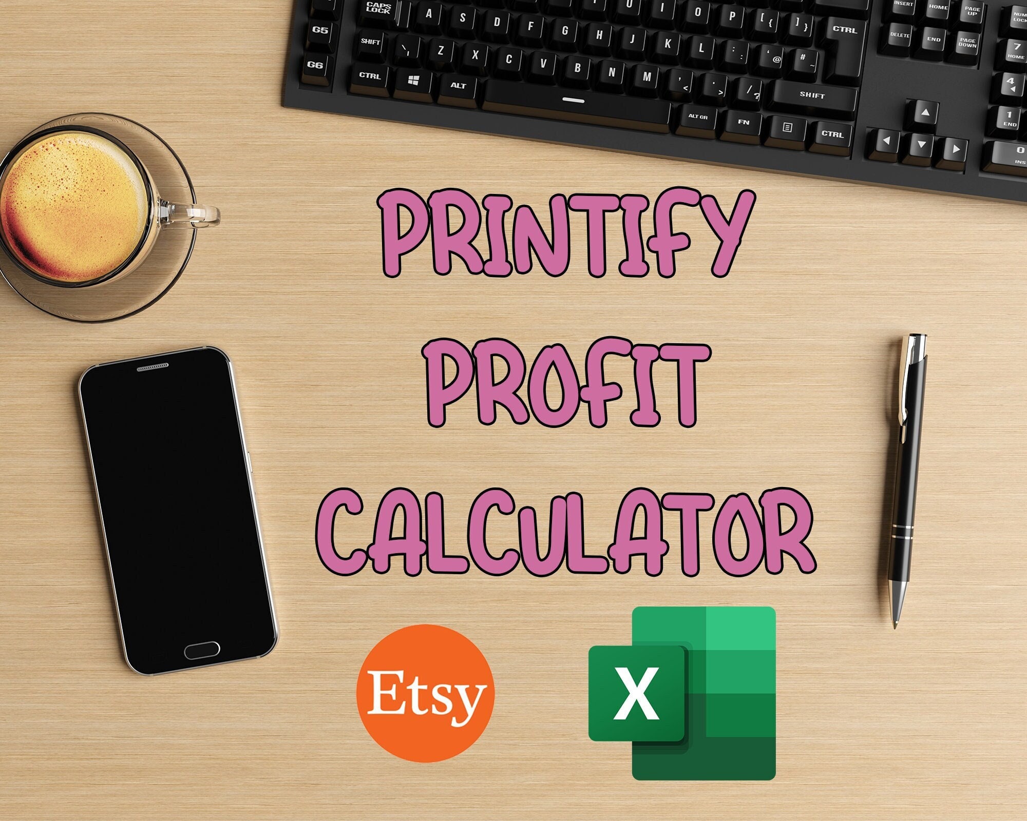 Simple Printify Profit Calculator Spreadsheet Instant Download - Etsy ...