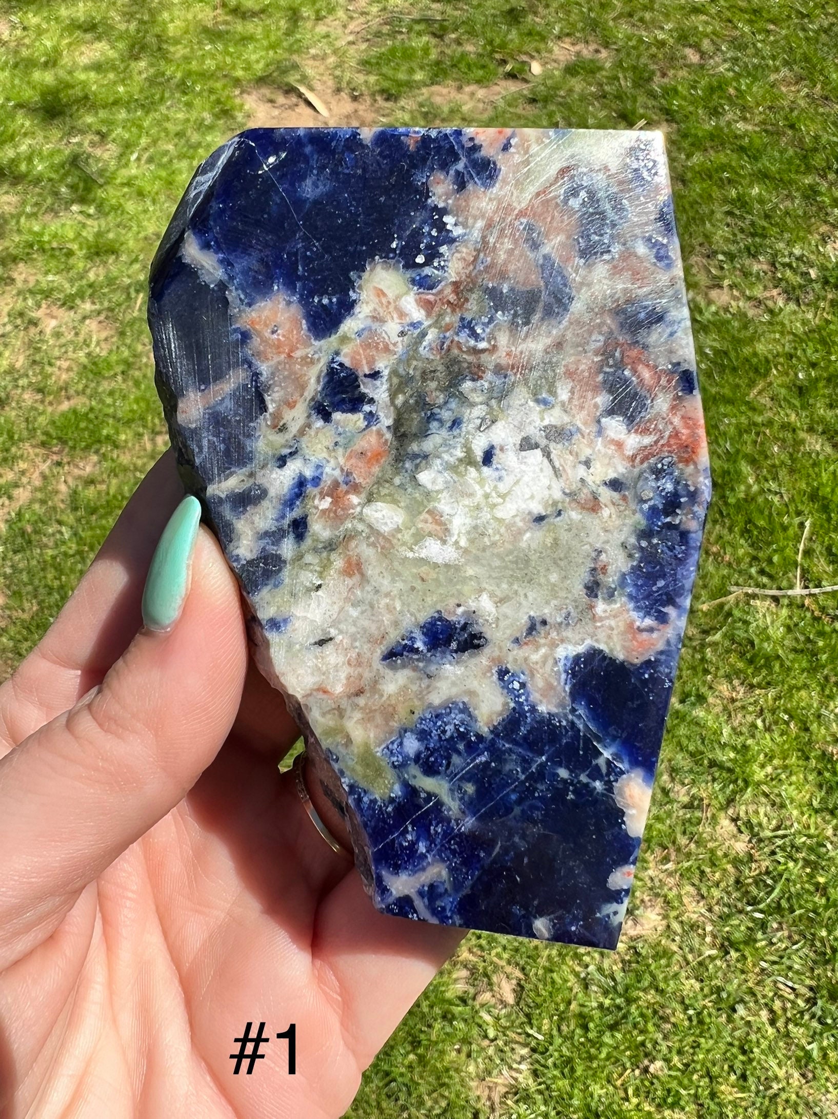 Sodalite Slabs and Rough Tower - Etsy